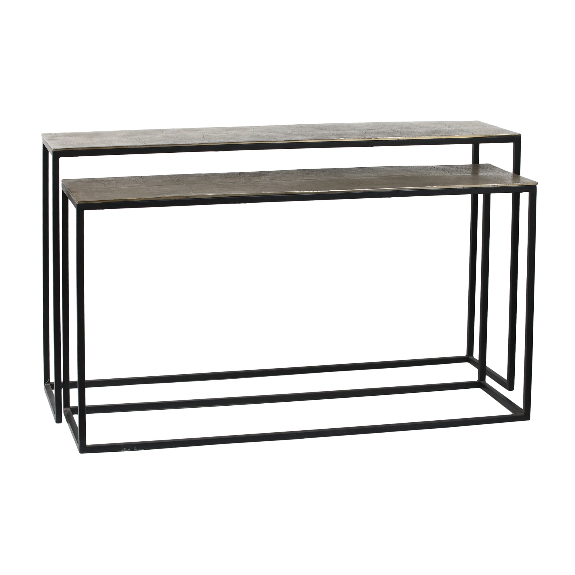 Kae Gold Alu Black Iron Rectangular Sidetable Sv2 kopen? Gratis ...