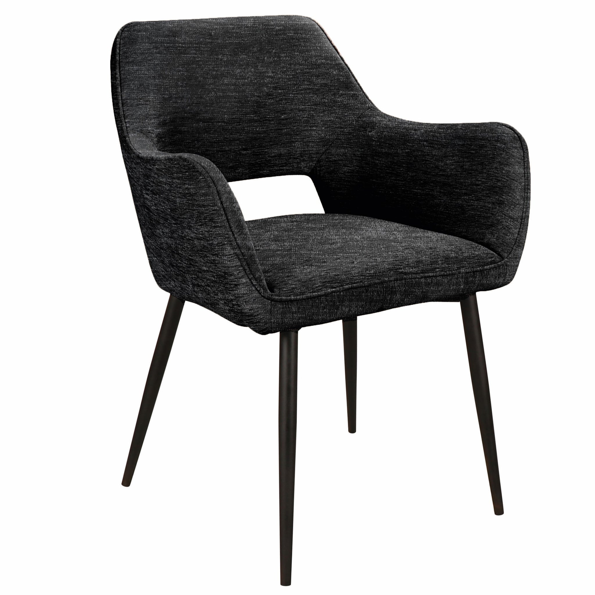 Fallax Black 23 Aura Fabric Dining Chair Black Legs (set of 2) kopen ...